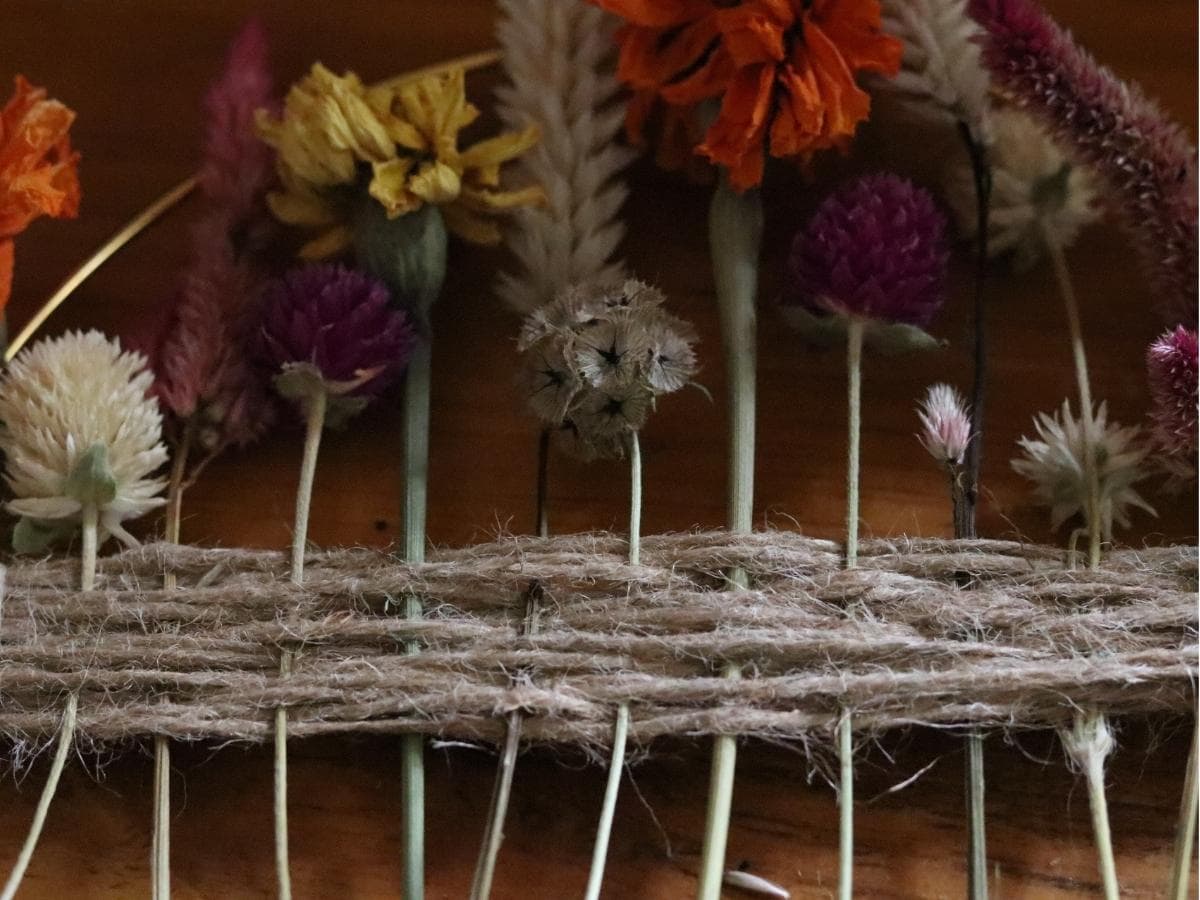 How To Make A Floral Spring Wreath With Dried Flowers - Heartwood Holler