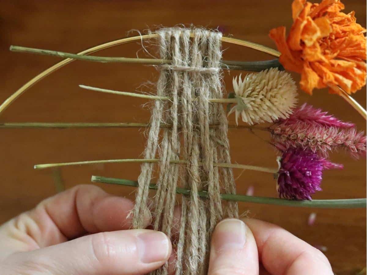 How To Make A Floral Spring Wreath With Dried Flowers - Heartwood Holler